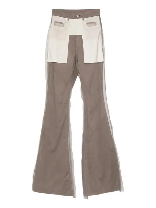 Rick Owens Flared Trousers - Brown