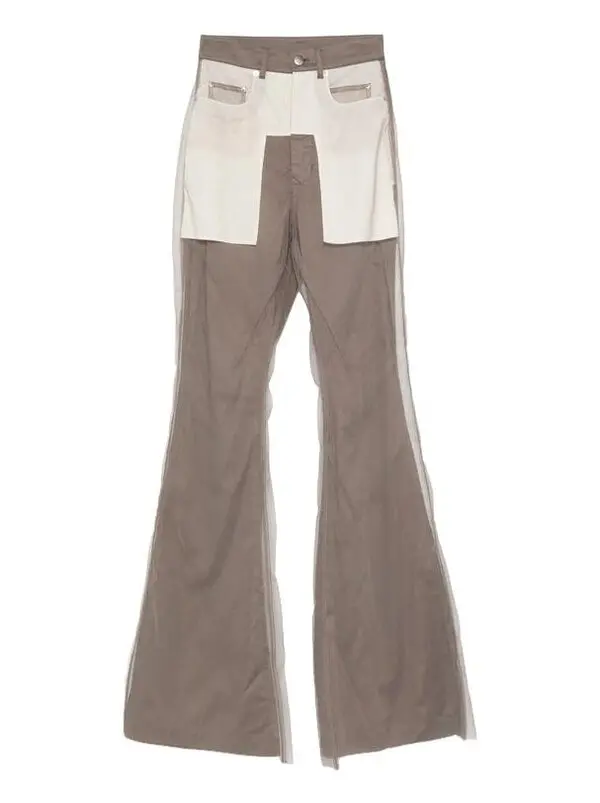 Rick Owens Flared Trousers - Brown