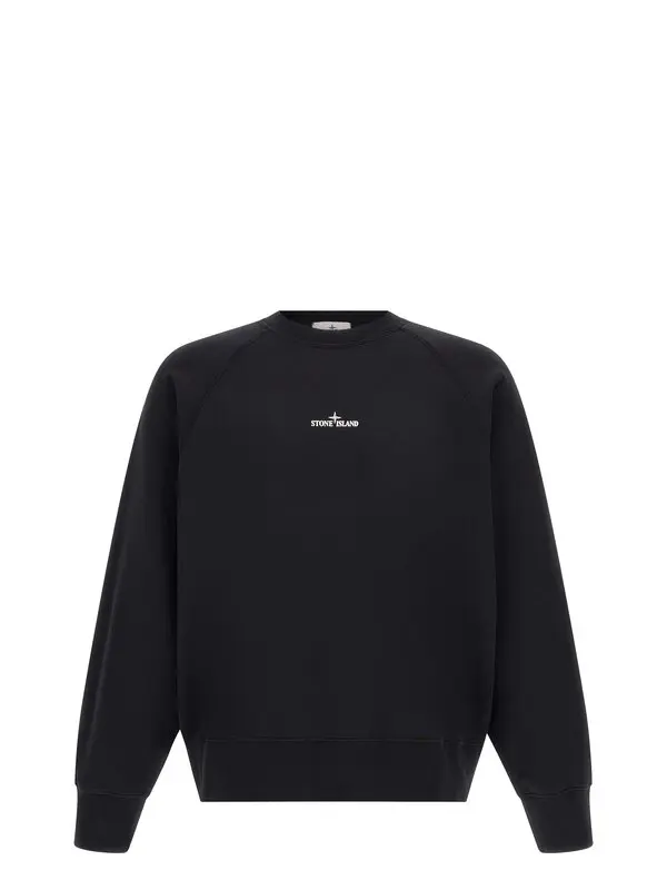 Stone Island Print Sweatshirt - Black