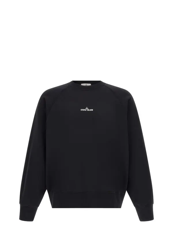 Stone Island Printed Sweatshirt - Black
