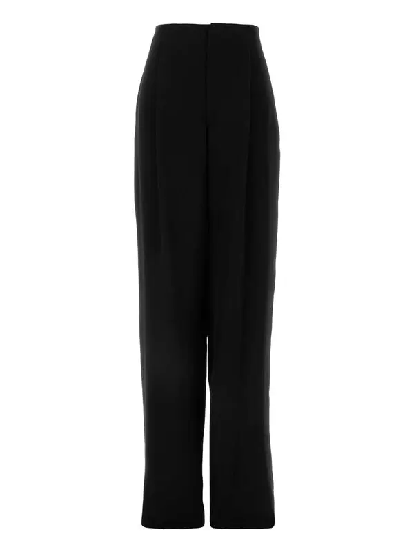 Saint Laurent Silk Pant - Black