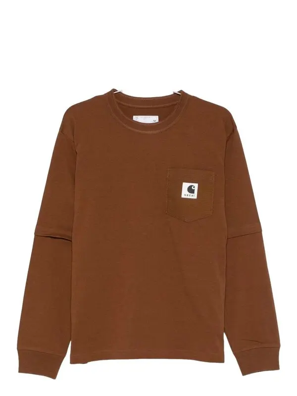 SACAI X CARHARTT WIP Logo Cotton T-shirt - Multicolor
