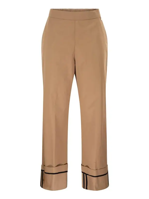 Herno Cotton Trousers - Brown