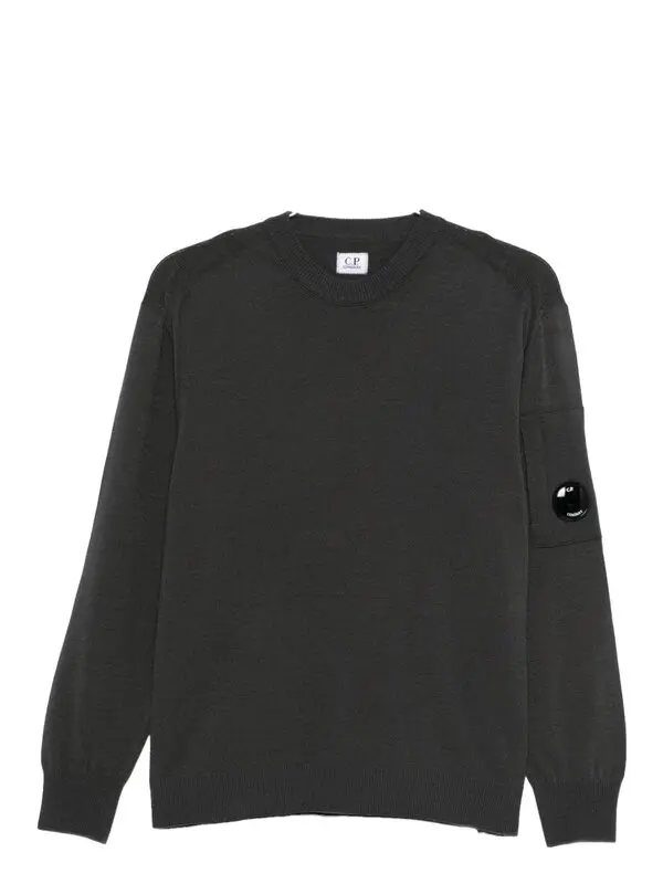 C.P. COMPANY Logo Wool Crewneck Sweater - Multicolor