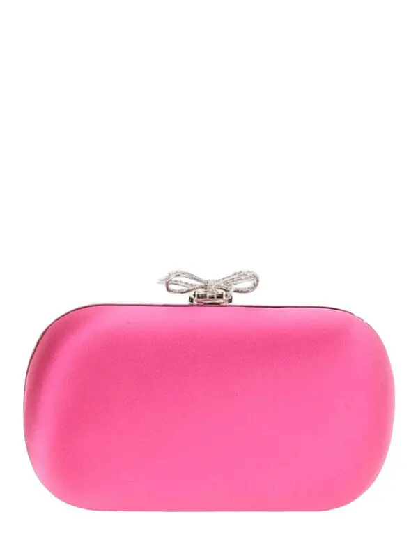 SELF-PORTRAIT Satin Clutch Bag - Multicolor