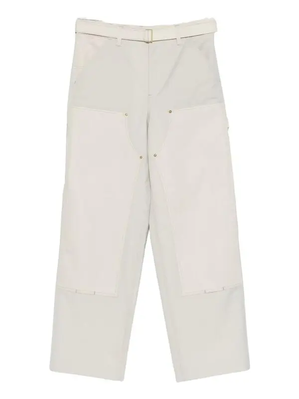 SACAI X CARHARTT WIP Wool Blend Trousers - Multicolor