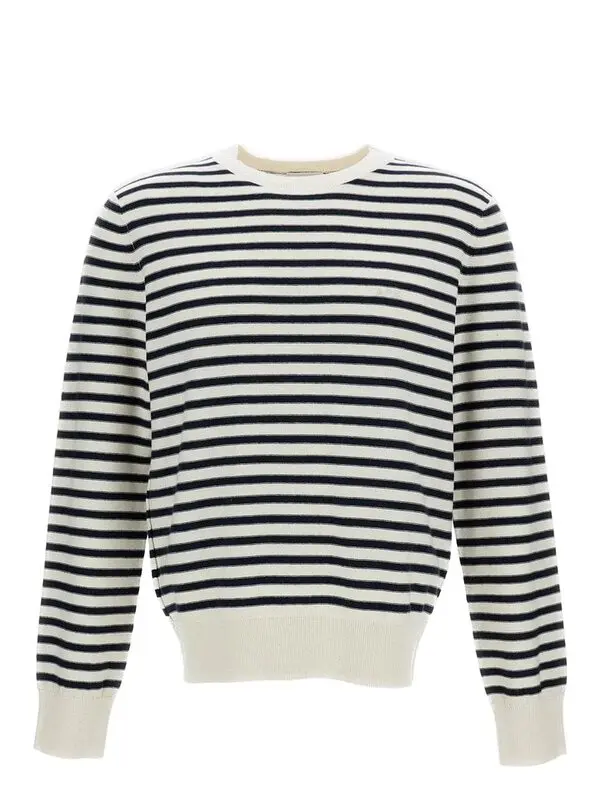 A.p.c. Striped Cotton-blend Pullover - Multicolor