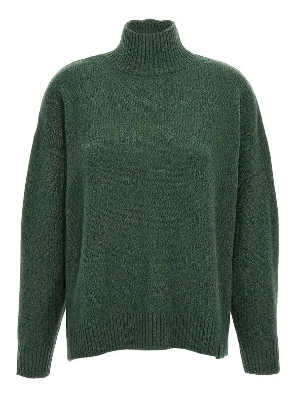 Victoria Beckham Convertible Wool-cashmere Sweater - Green