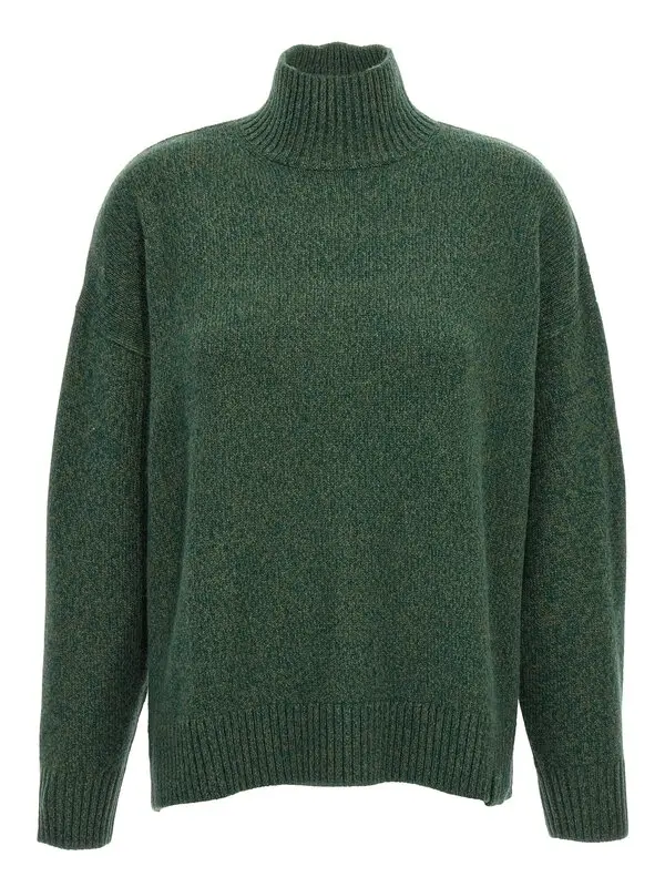 Victoria Beckham Convertible Wool-cashmere Sweater - Green