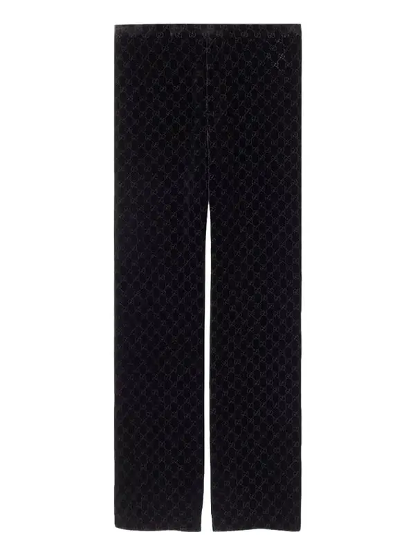 Gucci Gg Velvet Trousers - Multicolor