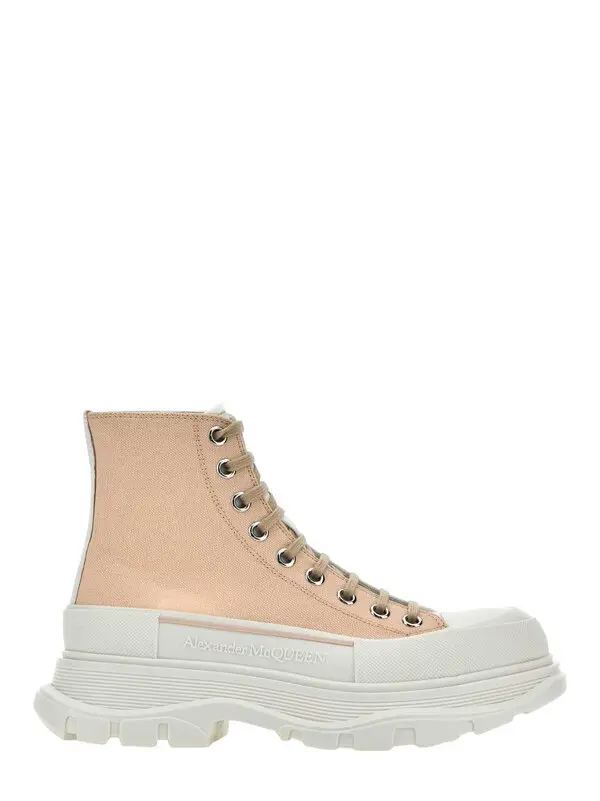 Alexander McQueen Skin Canvas Tread Slick Sneakers - Pink