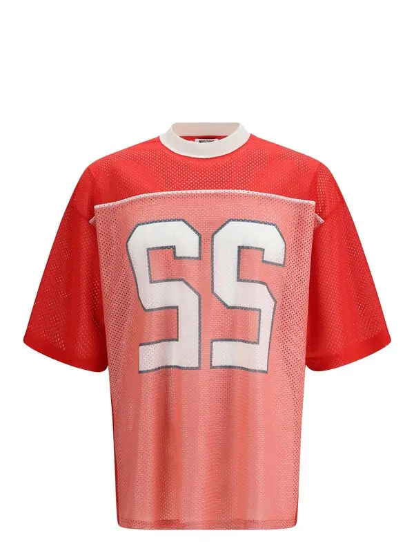 Moschino Technical Mesh T-shirt - Red