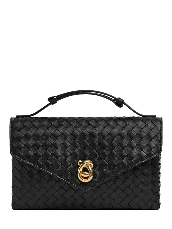 Bottega Veneta Knot Lock Bag - Black
