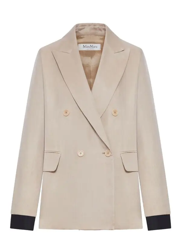 Max Mara Silk Double-breasted Jacket - Multicolor