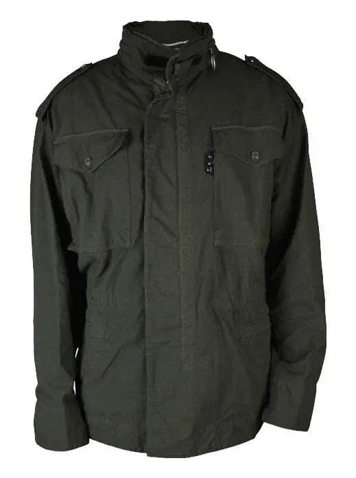 Off-White Military Hooded Field Jacket - Green