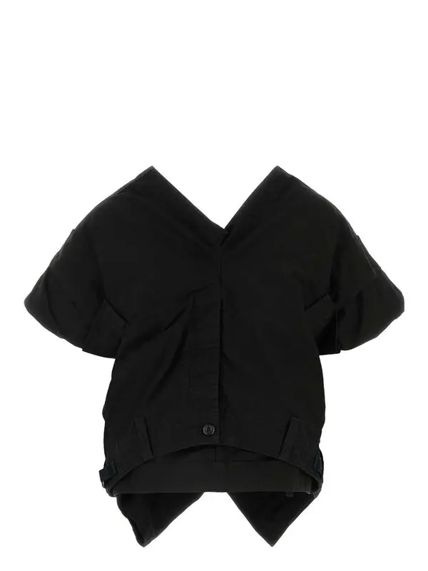 Balenciaga Cotton Blend Top - Black