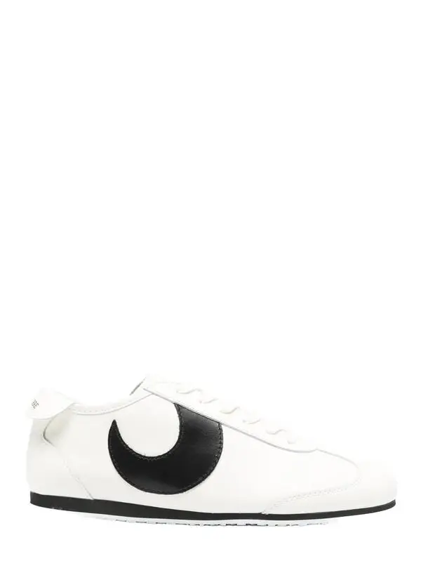 MARINE SERRE Leather Logo Trainers - Multicolor