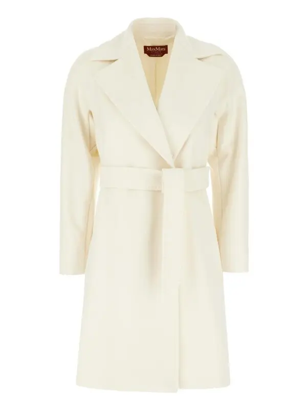 Max Mara Belted Overcoat - Multicolor