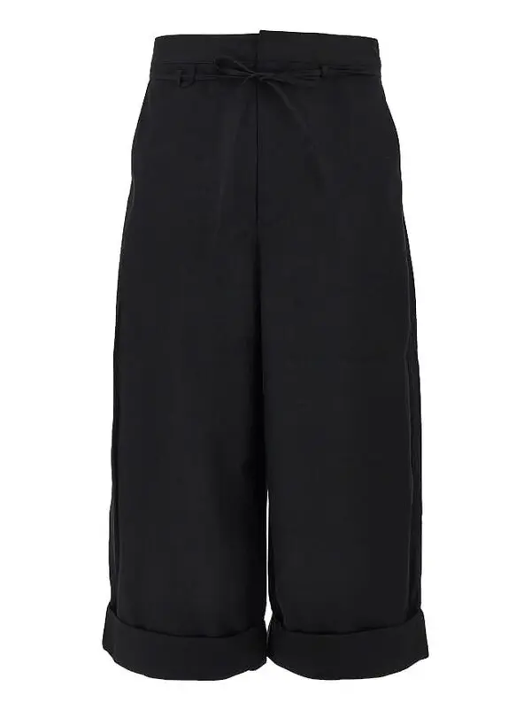 Jacquemus Cotton Poplin Pants - Black