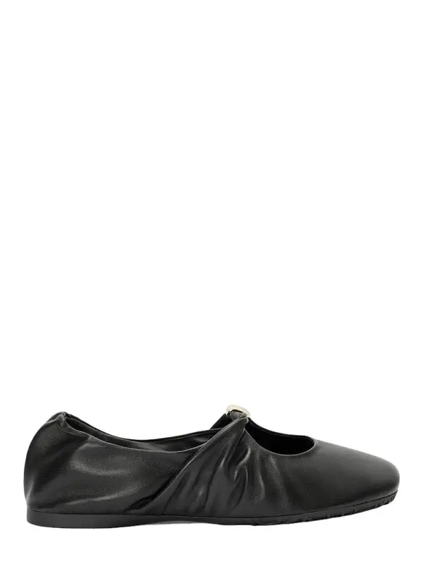 Loewe Pebble Ballerinas In Lambskin Nappa - Black