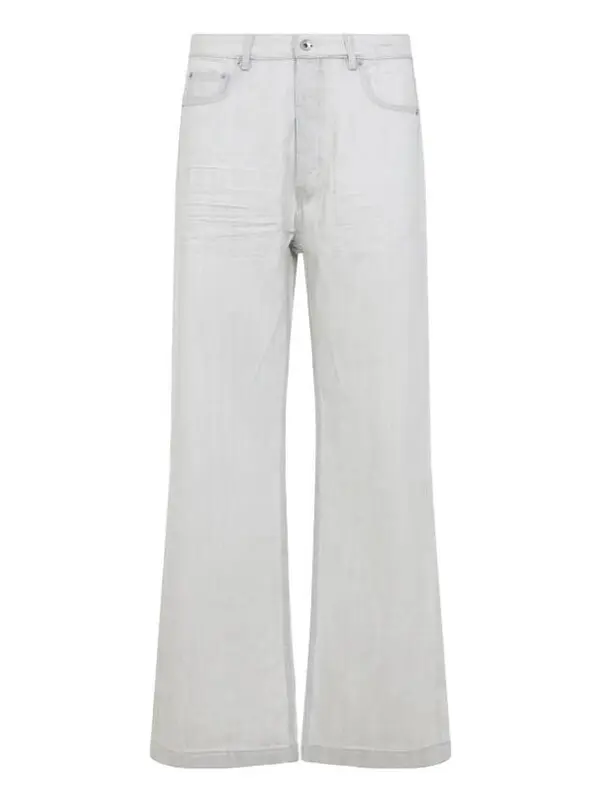 Rick Owens Denim Bootcut Jeans - Cream