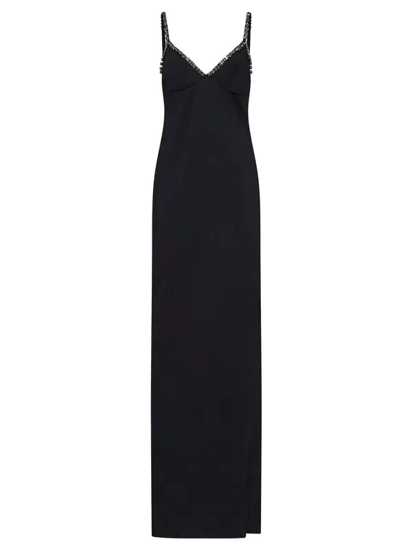 Stella McCartney Stretch Viscose Embellished Evening Dress - Multicolor