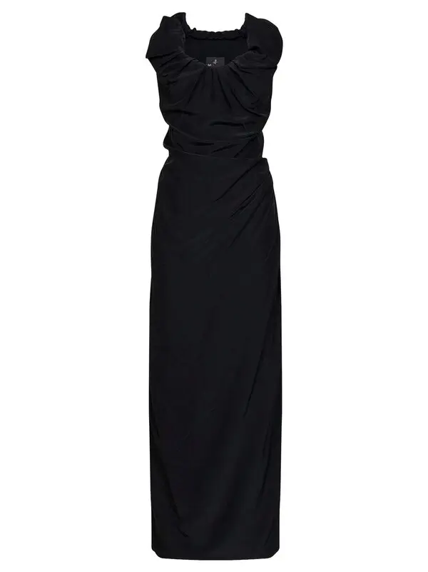VIVIENNE WESTWOOD Viscose And Silk Ginnie Amber Long Dress - Multicolor