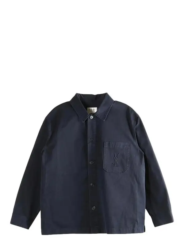 Saint Laurent Cotton Shirt Jacket - Blue