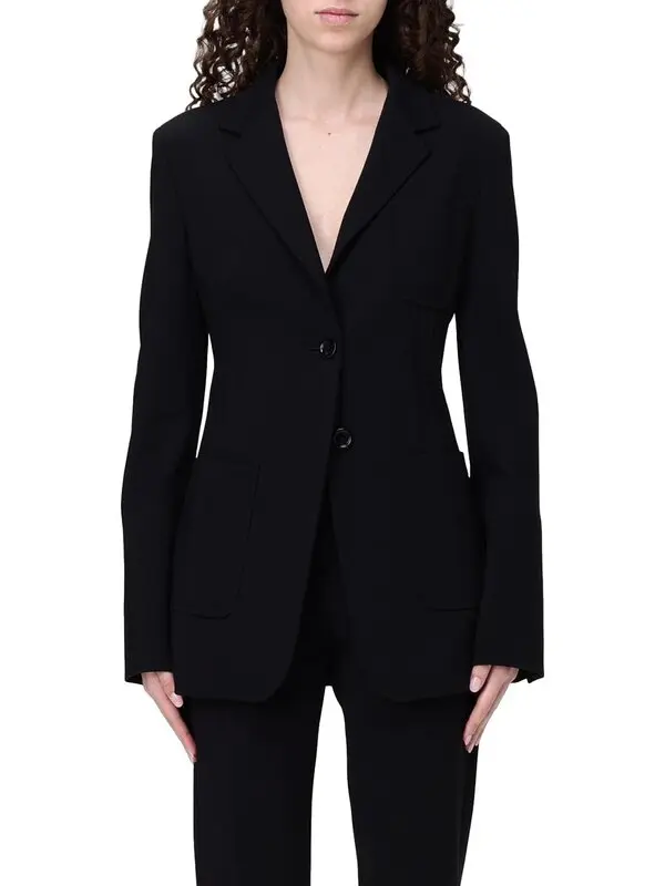 Max Mara Criªpe Blazer - Black