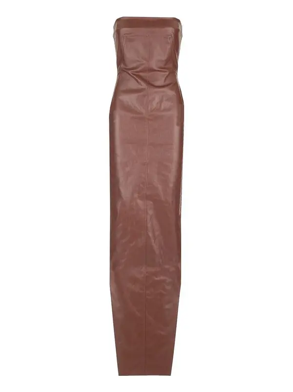 Rick Owens Long Bustier Dress - Brown