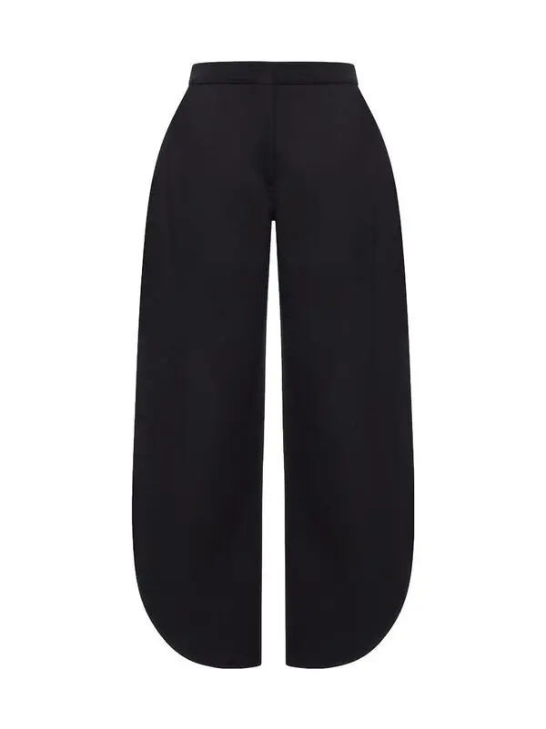 Alaïa Petal Wool Trousers - Black