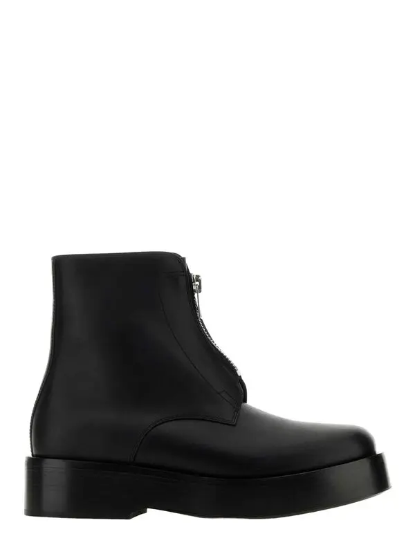 Bottega Veneta Leather Torino Ankle Boots - Black