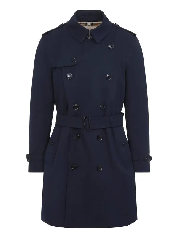 Burberry Kensington Trench Coat - Blue