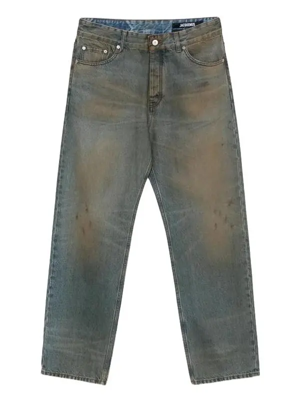 Jacquemus Straight-leg Denim Trousers - Blue