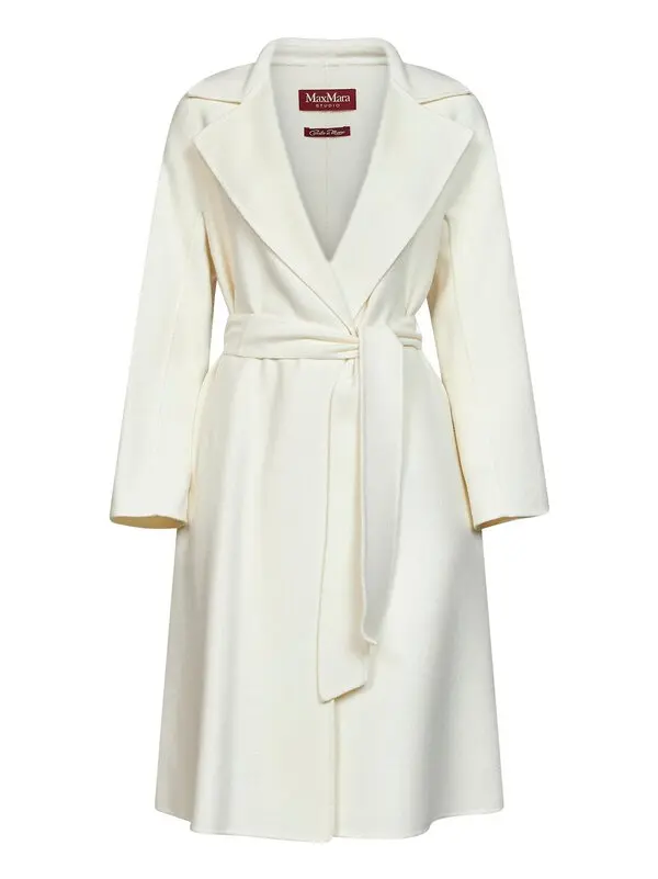 Max Mara Butter Mstcles Long Wrap Coat - Multicolor
