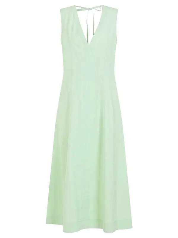 Bottega Veneta Compact Cotton Midi Dress - Green