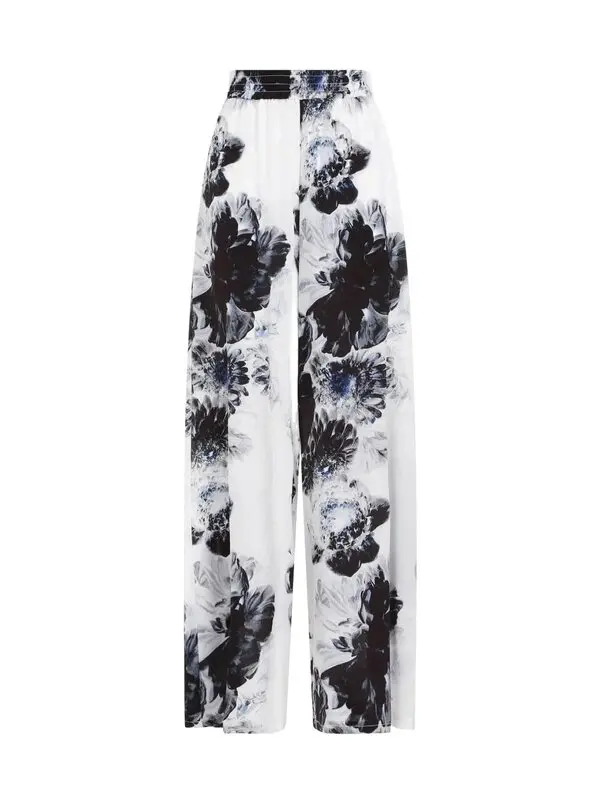 Alexander McQueen Silk Pants - Blue