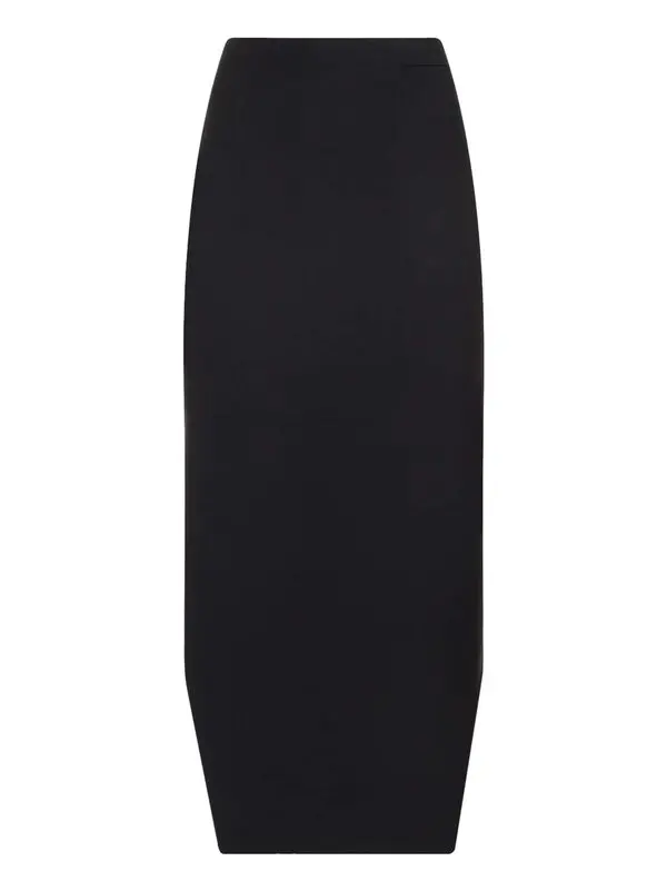Givenchy Front Kick Skirt - Black
