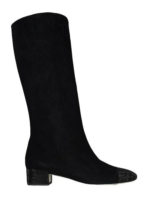 Rene Caovilla Suede Boots - Black