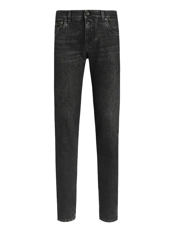 Dolce & Gabbana Denim Regular & Straight-leg Jeans - Black