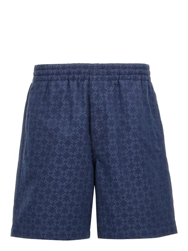 Givenchy Monogram' Bermuda Shorts - Blue