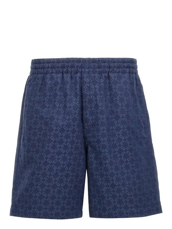 Givenchy Monogram Bermuda Shorts - Blue
