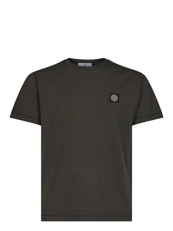 Stone Island Coal Grey 60/2 Cotton Jersey Slim-fit T-shirt - Multicolor