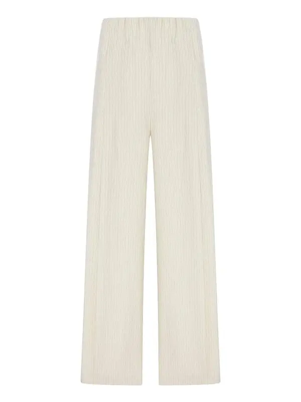 Dries Van Noten Striped Wide-leg Trousers - Cream