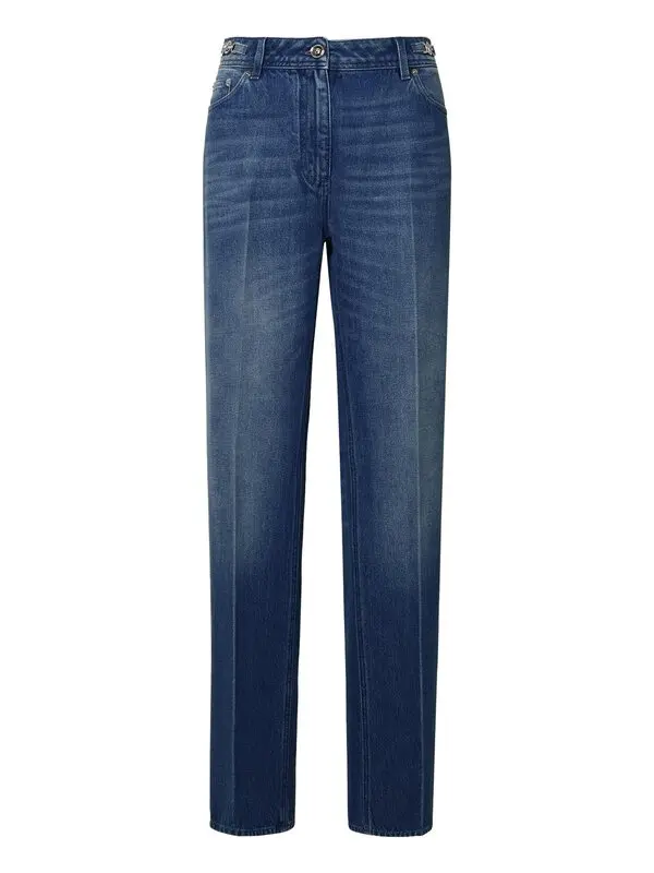 Versace Tailored Cotton Jeans - Blue