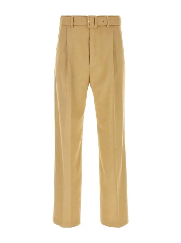 Dries Van Noten Camel Viscose Blend Pant - Brown