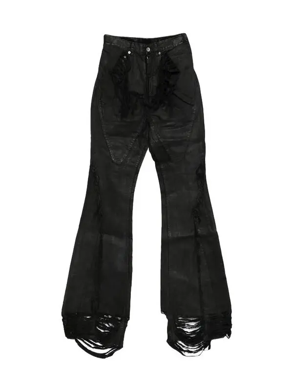 Rick Owens Denim Bootcut Jeans - Black
