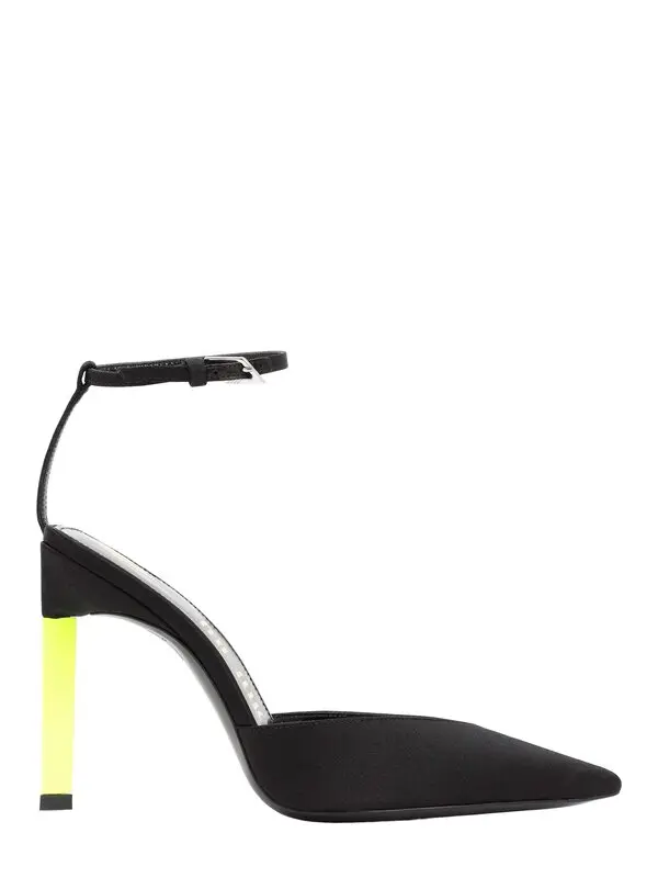 Attico Satin Pumps - Black
