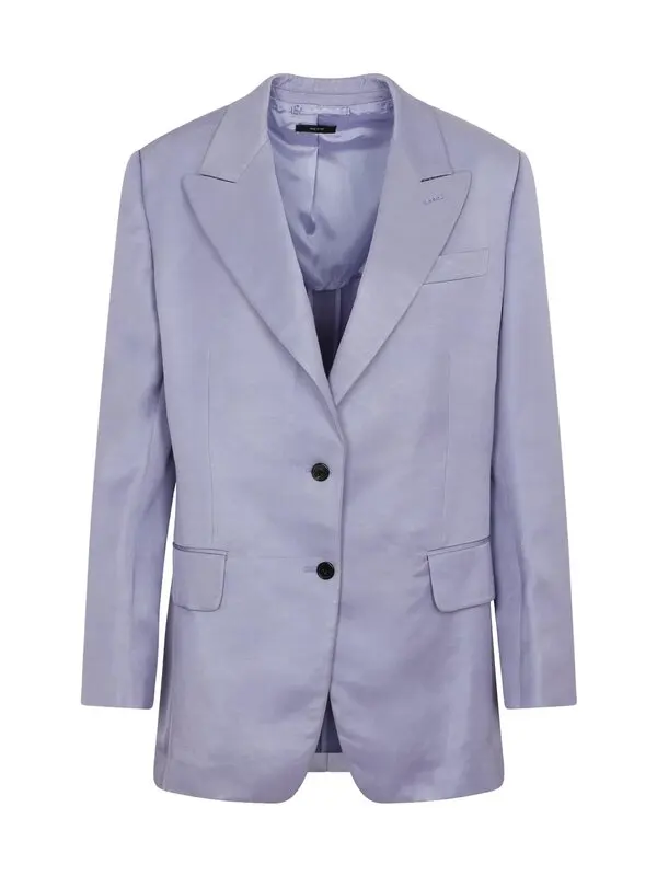 TOM FORD Soft Fluid Twill Boyfriend Jacket - Multicolor