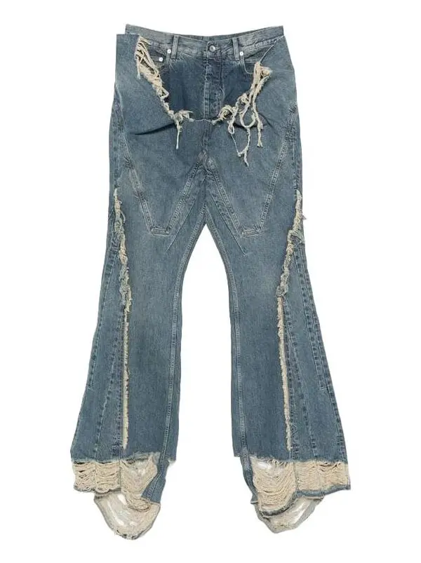 Rick Owens Denim Boot-cut Jeans - Blue